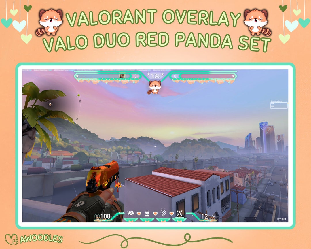 Valo Duo Red Panda Set [valorant Overlay] - Etsy