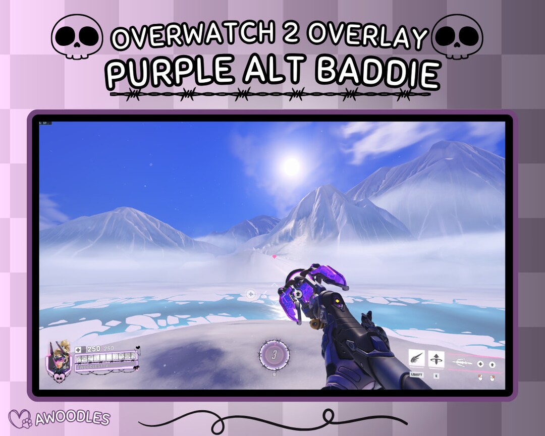 Purple Alt Baddie overwatch2 Overlay - Etsy