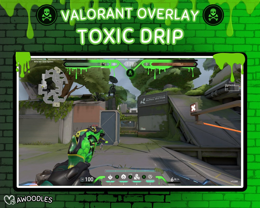 Toxic Drip [valorant Overlay] - Etsy
