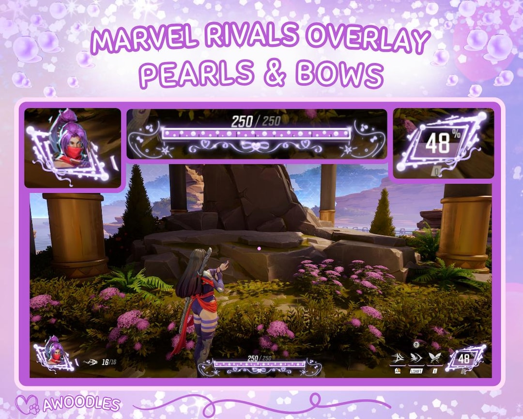 Pearls & Bows Purple [marvel Rivals Overlay] - Etsy
