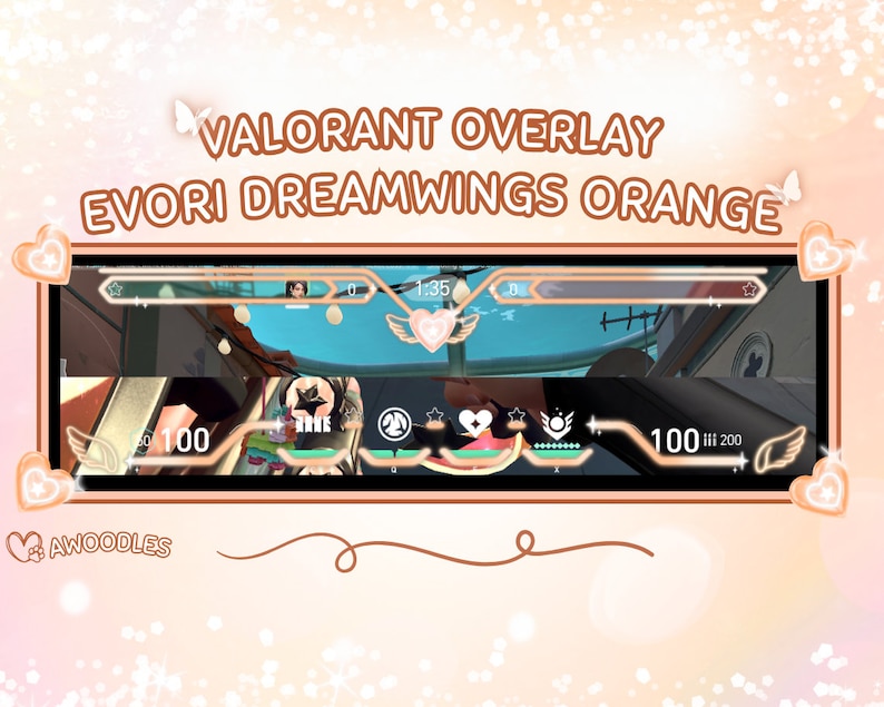 Evori Dreamwings Orange [valorant Overlay] - Etsy