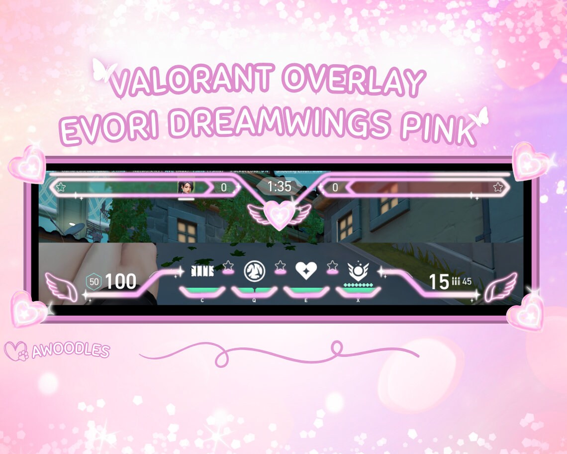 Evori Dreamwings Pink [valorant Overlay] - Etsy