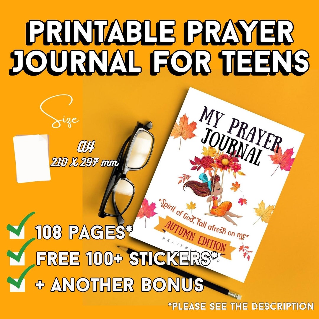 Teen Prayer Journal Printable Bible Study Guide for Teens - Etsy