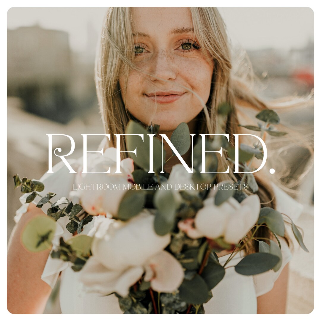 Warm Gold Preset, REFINED Presets, Preset for Photographer, Lightroom ...