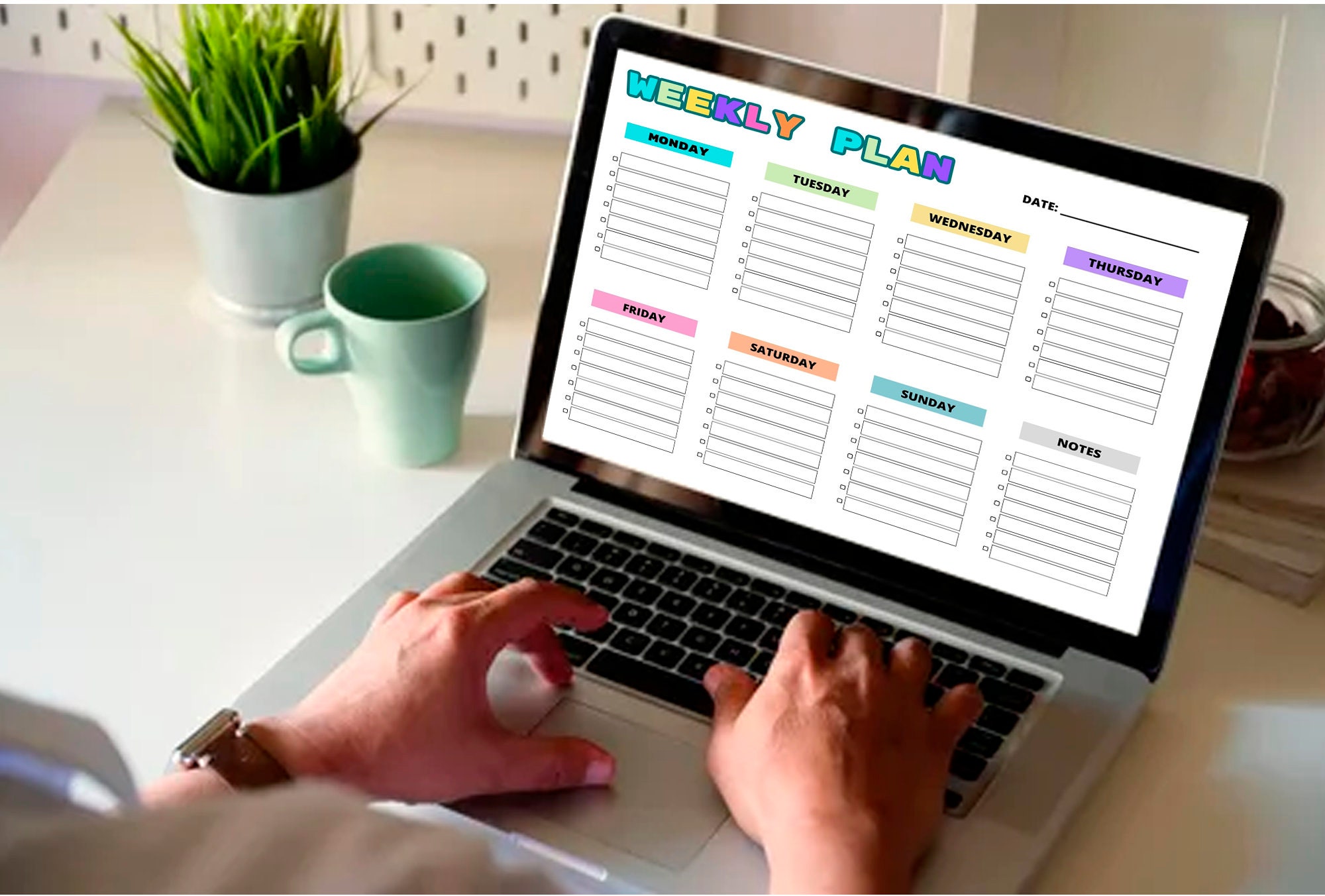 Editable Weekly Planner | Printable, Digital | Weekly Planner PDF ...