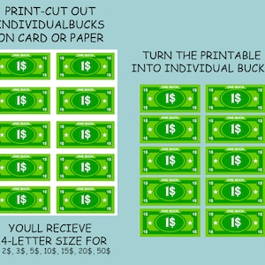 Editable Kids Reward Bucks | Printable | Mom Bucks, PDF Reward System ...