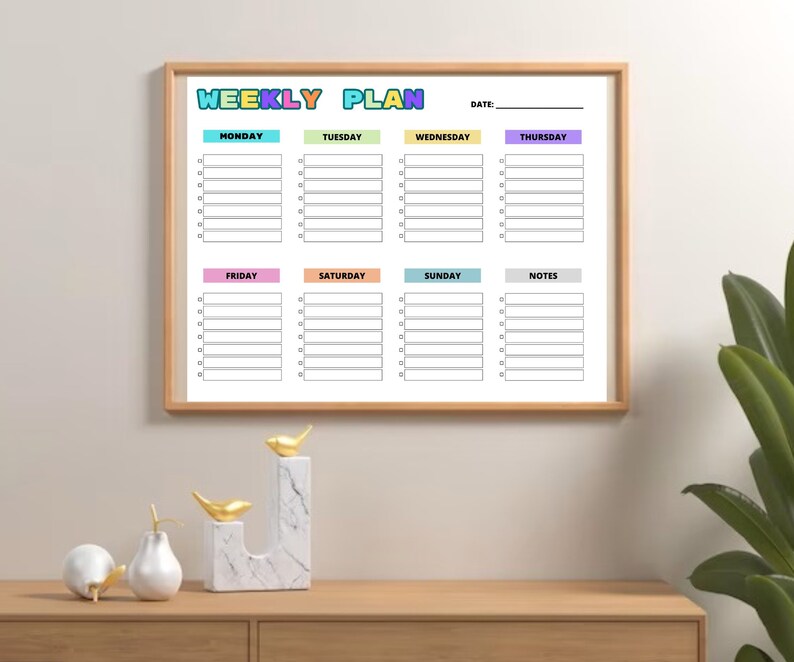 Editable Weekly Planner | Printable, Digital | Weekly Planner PDF ...