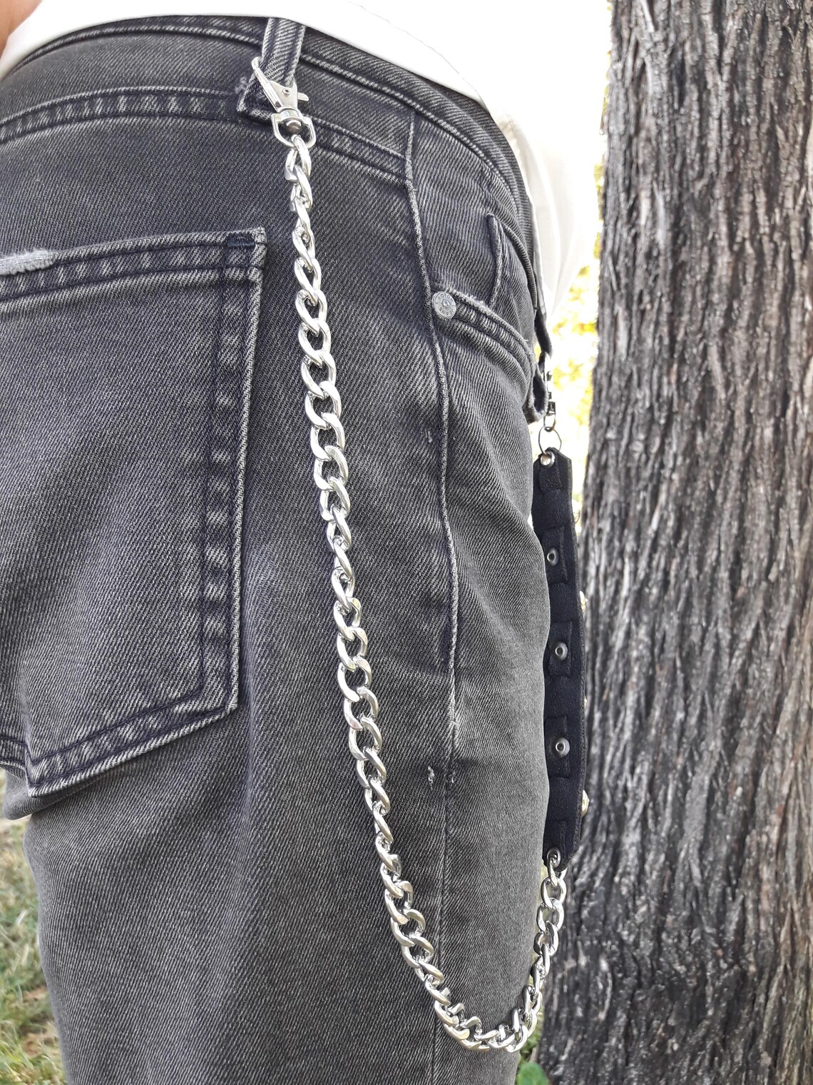 Metal Punk Rock Layered Chain Keychains for Men Women Waist Key Chain ...