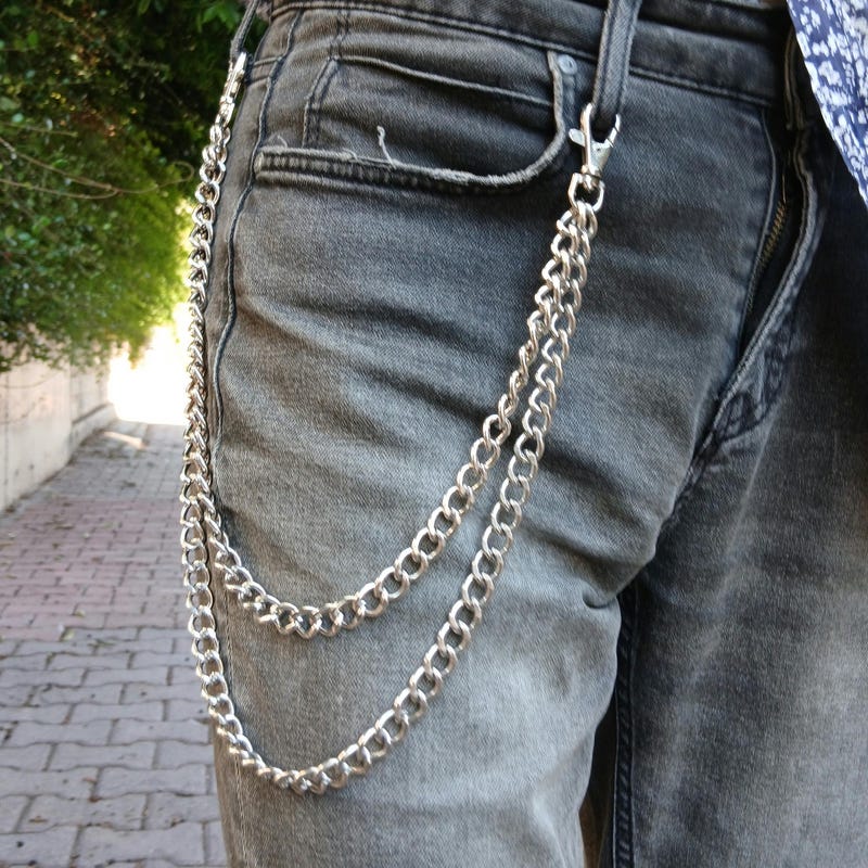 Mens Chain Belt Wallet - Etsy Canada