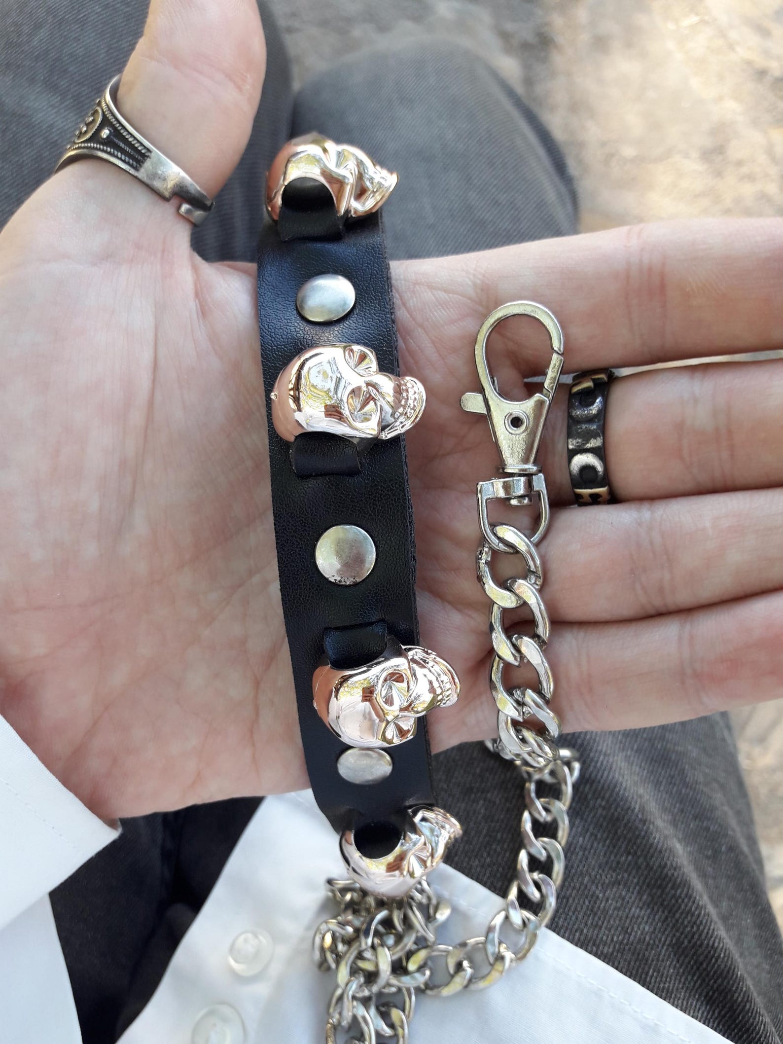 Metal Punk Rock Layered Chain Keychains for Men Women Waist Key Chain ...