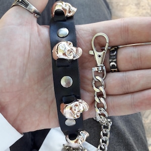 Metal Punk Rock Layered Chain Keychains for Men Women Waist Key Chain ...