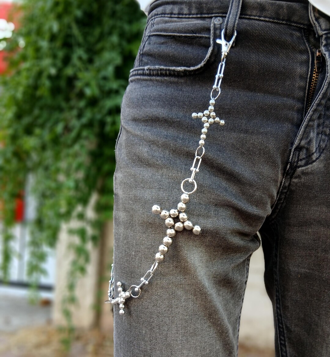 Metal Punk Rock Layered Chain Keychains for Men Women Waist Key Chain ...