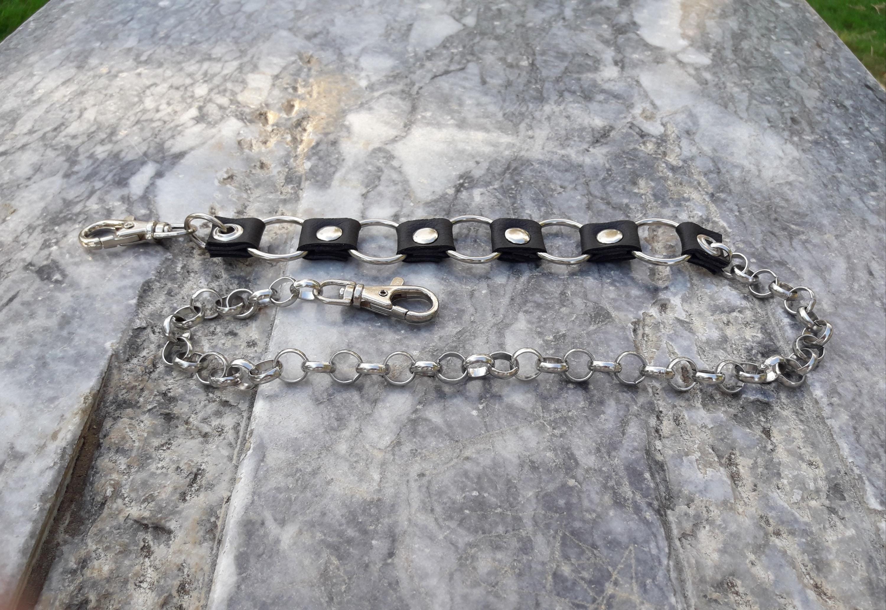 Metal Punk Rock Layered Chain Keychains for Men Women Waist Key Chain ...