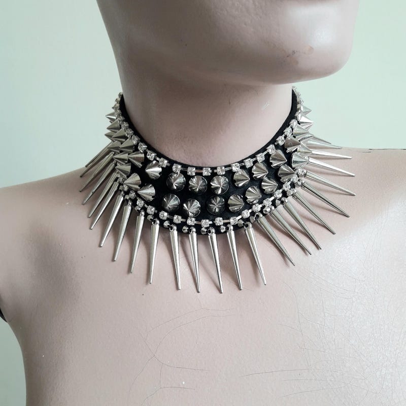 Spiked Choker - Etsy