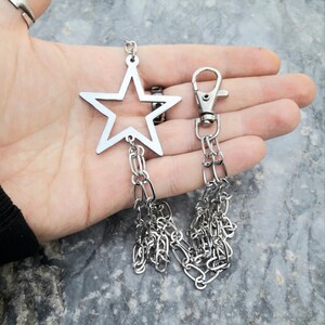 Metal Punk Rock Layered Chain Keychains for Men Women Waist Key Chain ...