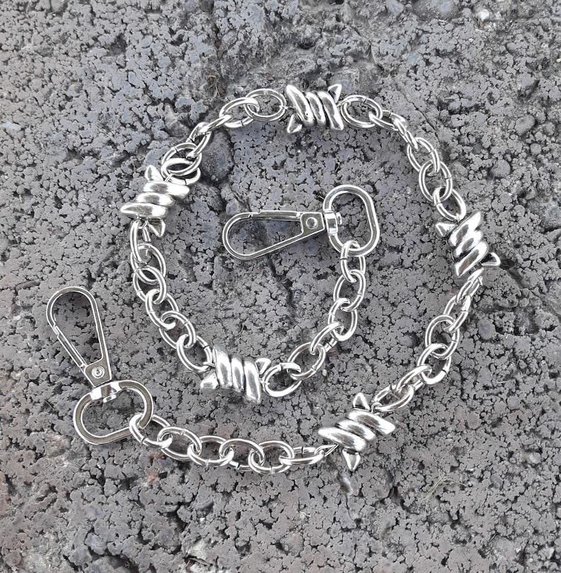 Metal Punk Rock Layered Chain Keychains for Men Women Waist Key Chain ...