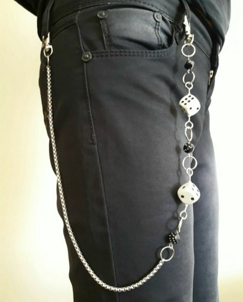 Metal Punk Rock Layered Chain Keychains for Men Women Waist Key Chain ...