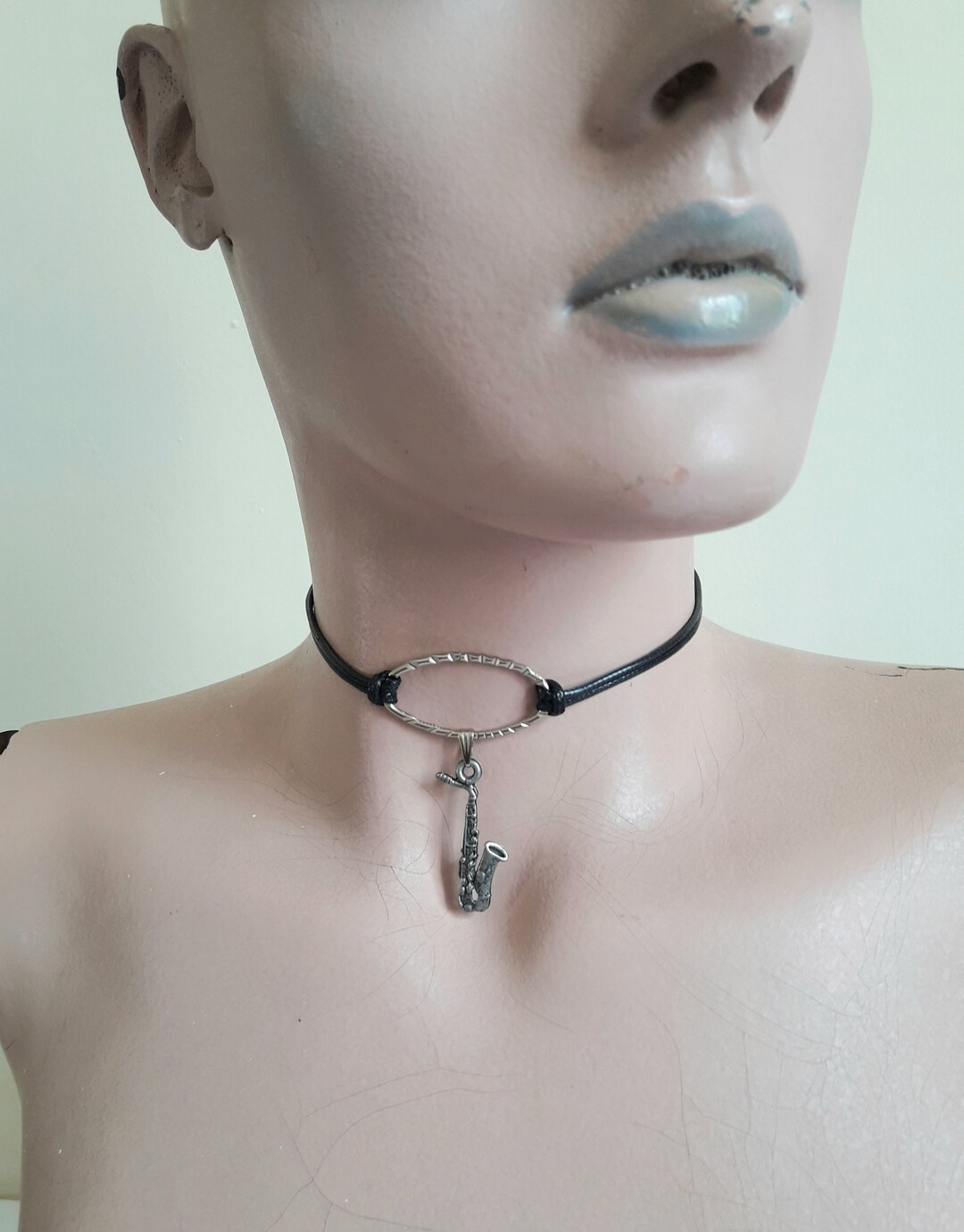 Handmade Leather Choker High Quality Leather With Saxophone Chokers ...
