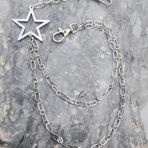 Metal Punk Rock Layered Chain Keychains for Men Women Waist Key Chain ...