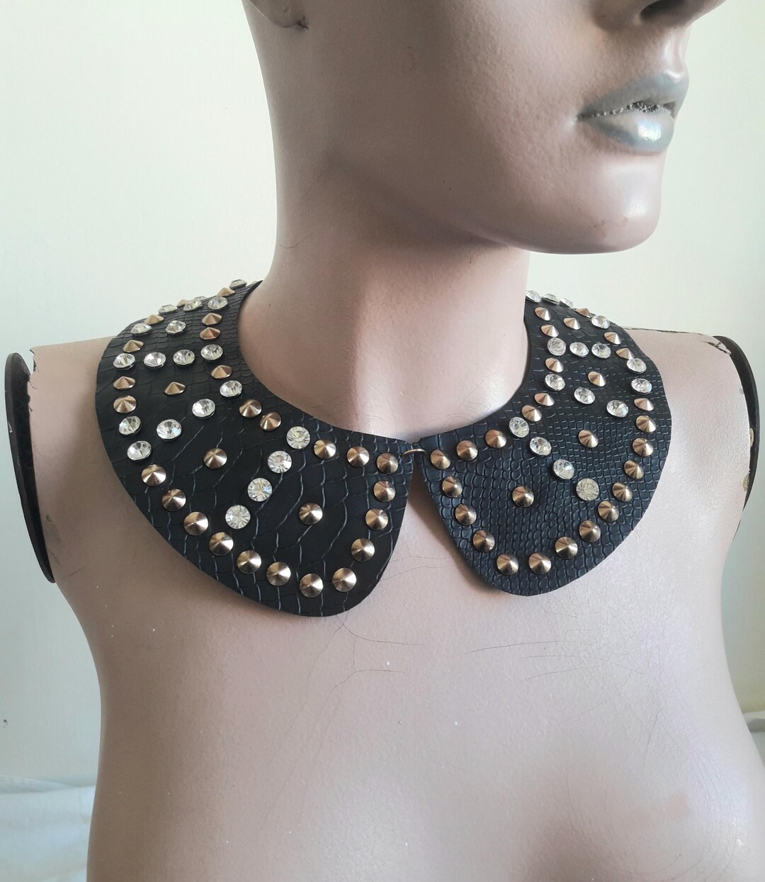 Gold Spiked Choker,gothic Collar,a Piece Gothic Neck Accessories, Goth ...