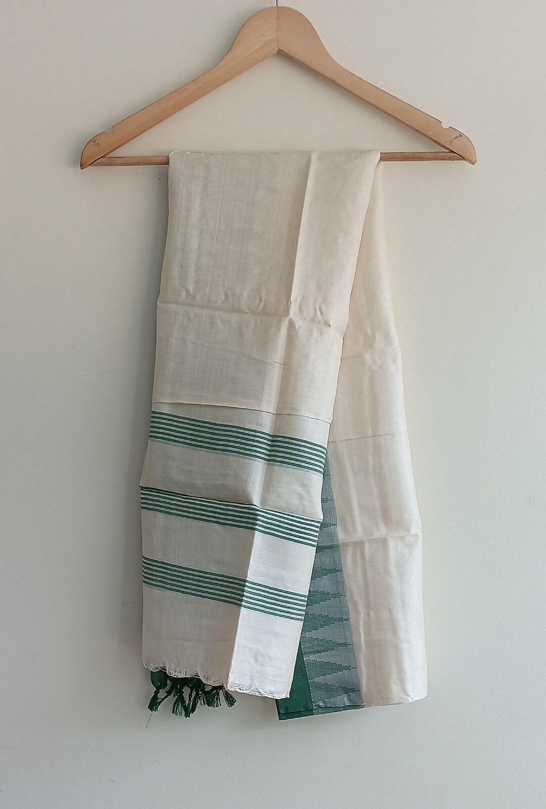 Kalamkari With Kosa Silk Blue Temple Design Natural Dyed Hand - Etsy