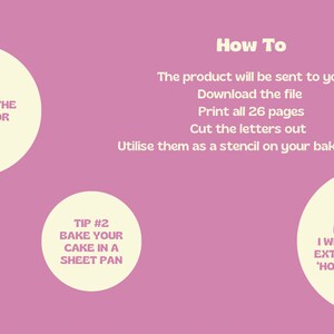 Letter Cake Templates, Digital Download, Letters A-Z - Etsy