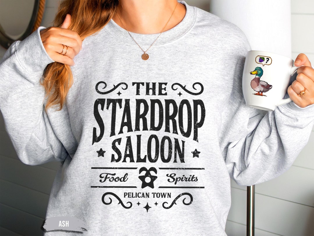 Stardrop Saloon Sweatshirt Cozy Stardew Valley Inspired Gamer Sweater ...