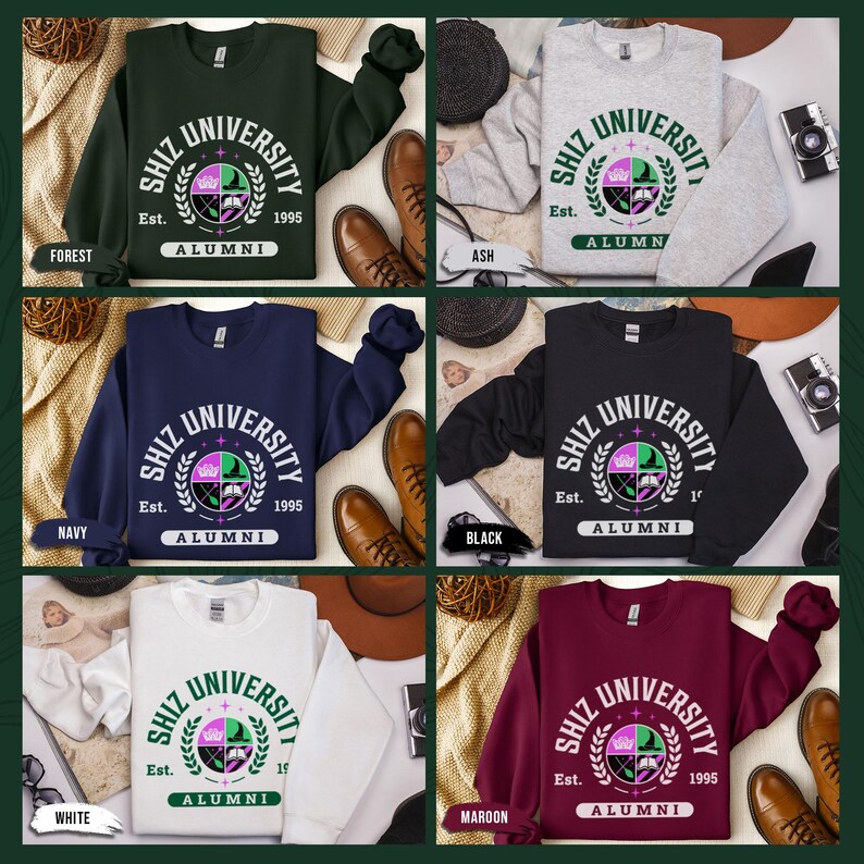 Shiz University Sweatshirt, Wicked Shirt, Wicked Inspired College ...