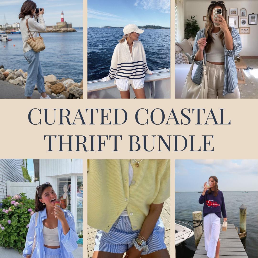 Curated Coastal Clothing Thrift Bundle | Handpicked Sustainable Style ...