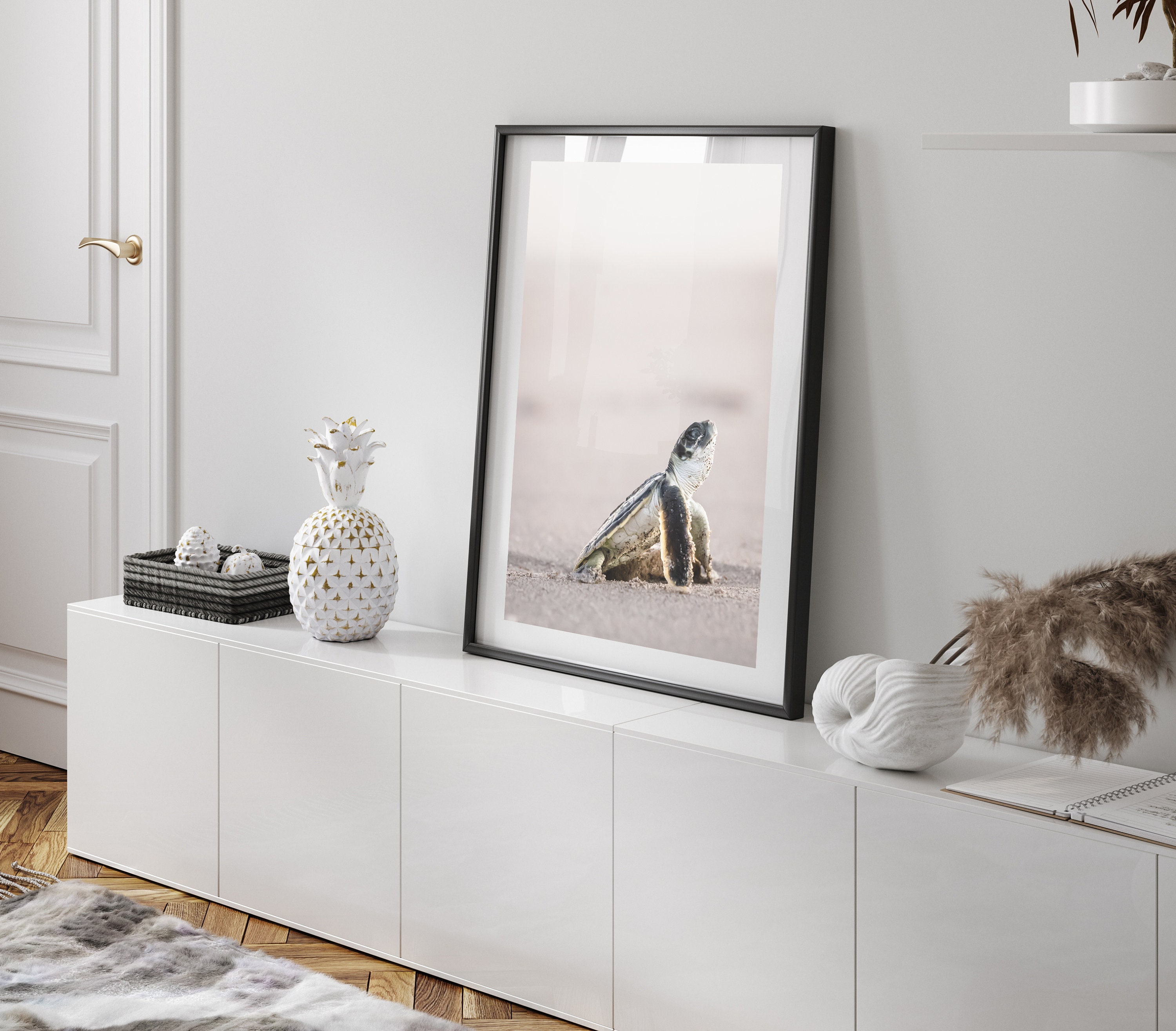 Digital Download Poster of A Newborn Turtle Hatchling at Eighty Mile ...