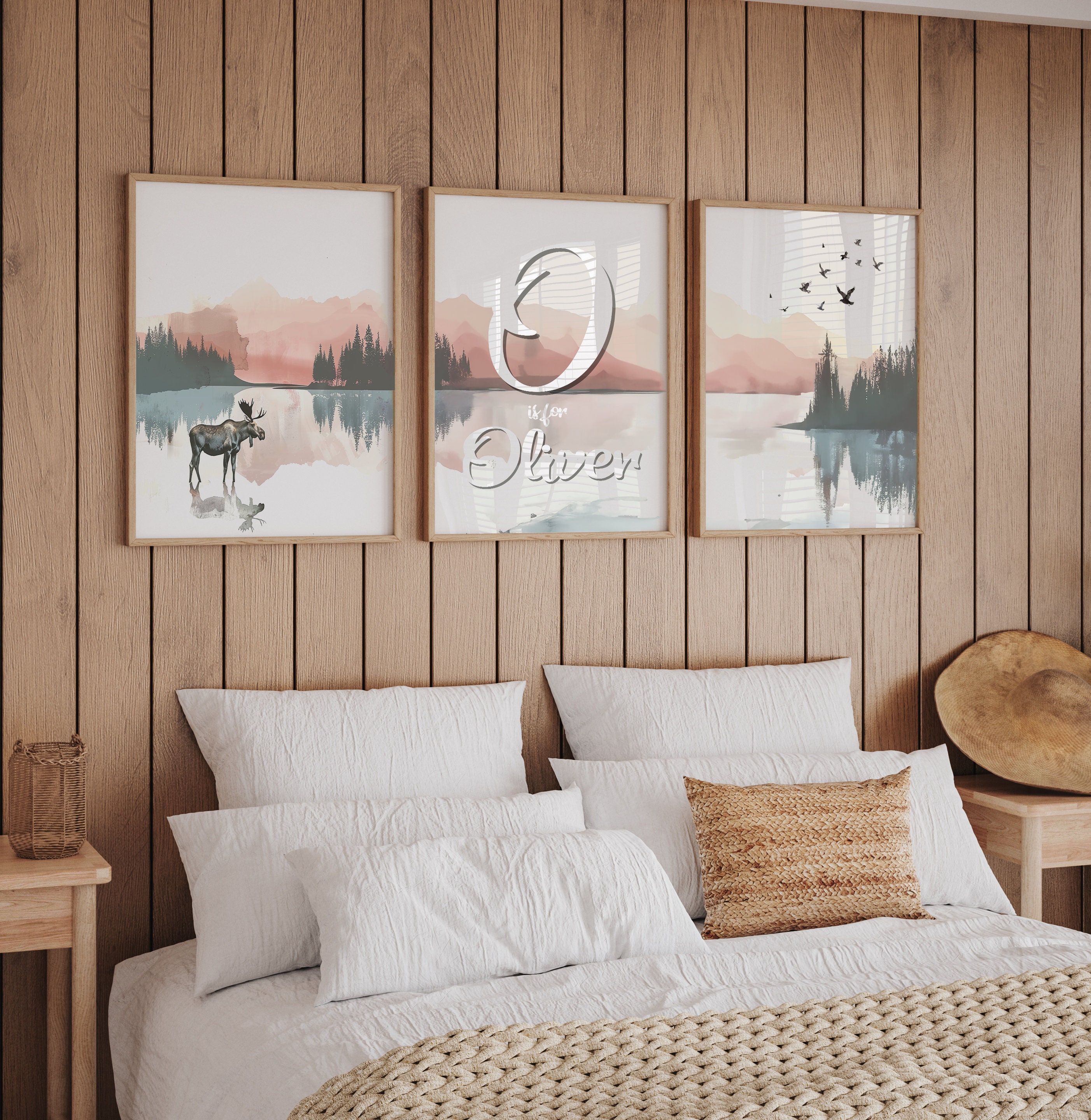 Personalised Children's Room Poster Art Custom Name Bedroom Poster for ...