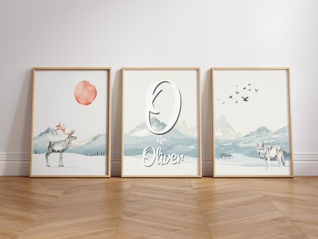 Personalised Children's Room Poster Art Custom Name Bedroom Poster for ...