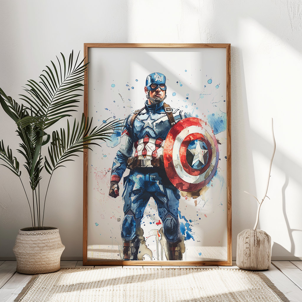 Set of 12 Avengers Printable Art Watercolor Art Print Poster Superhero ...