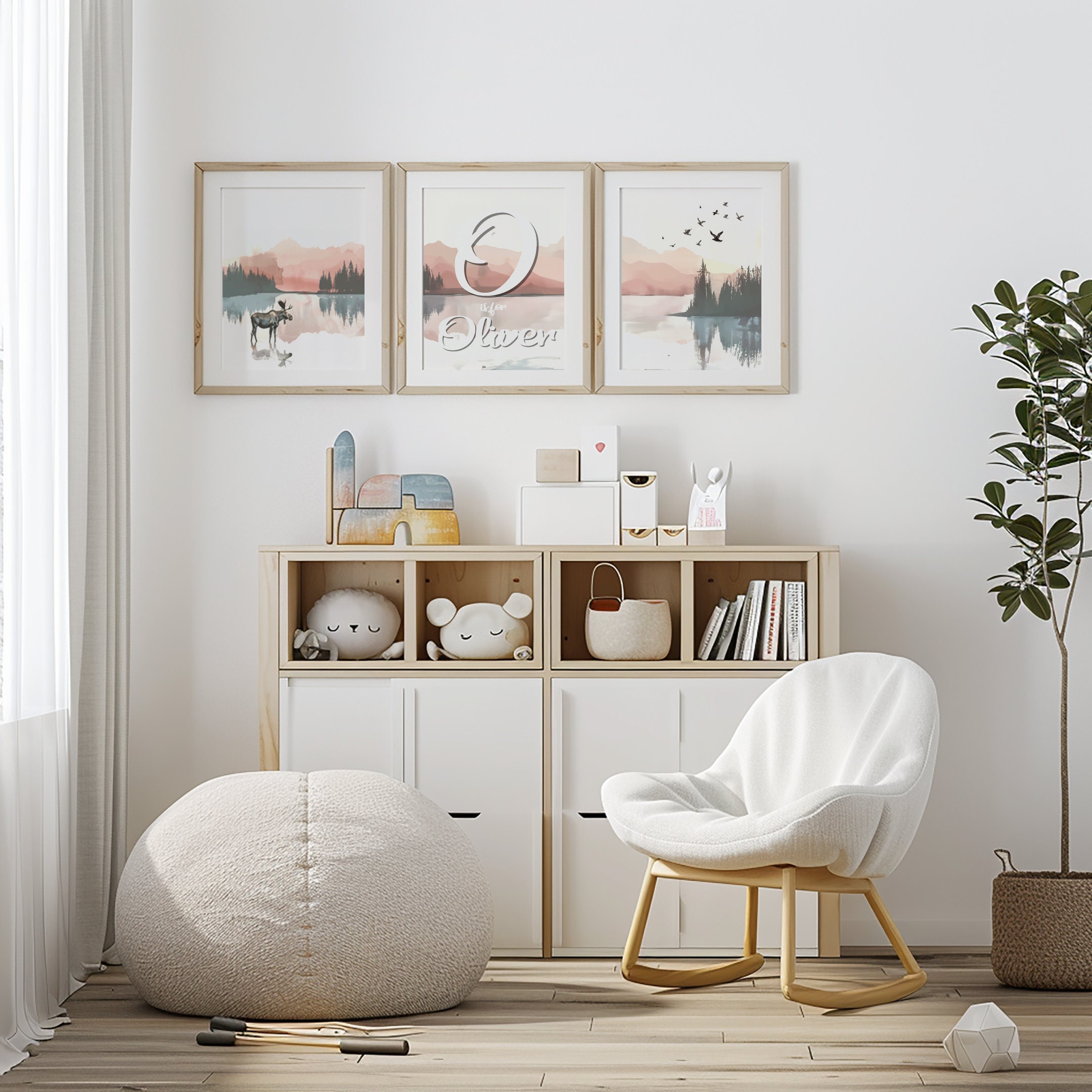 Personalised Children's Room Poster Art Custom Name Bedroom Poster for ...