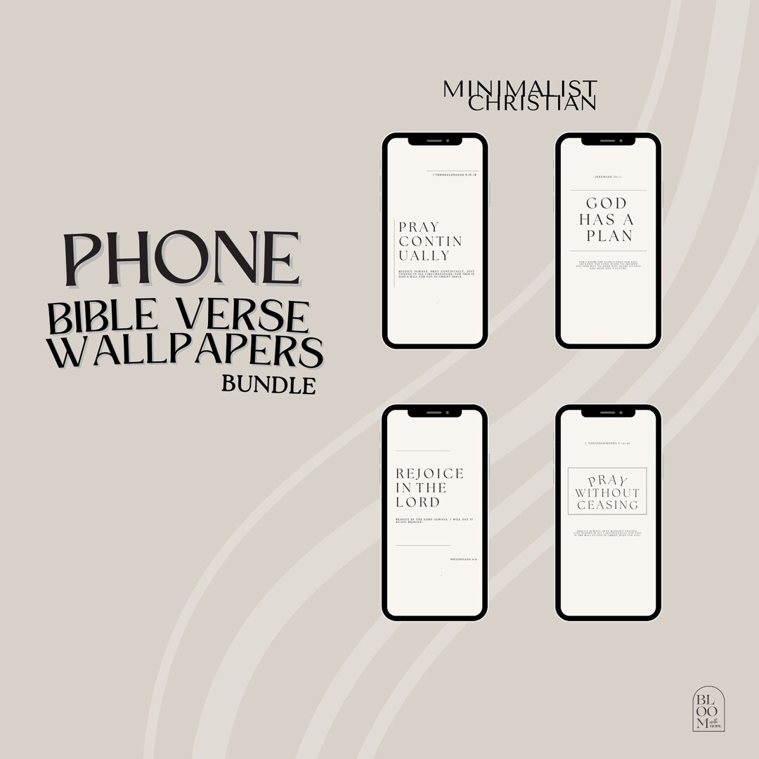Minimalist Bible Verse Wallpapers - Etsy
