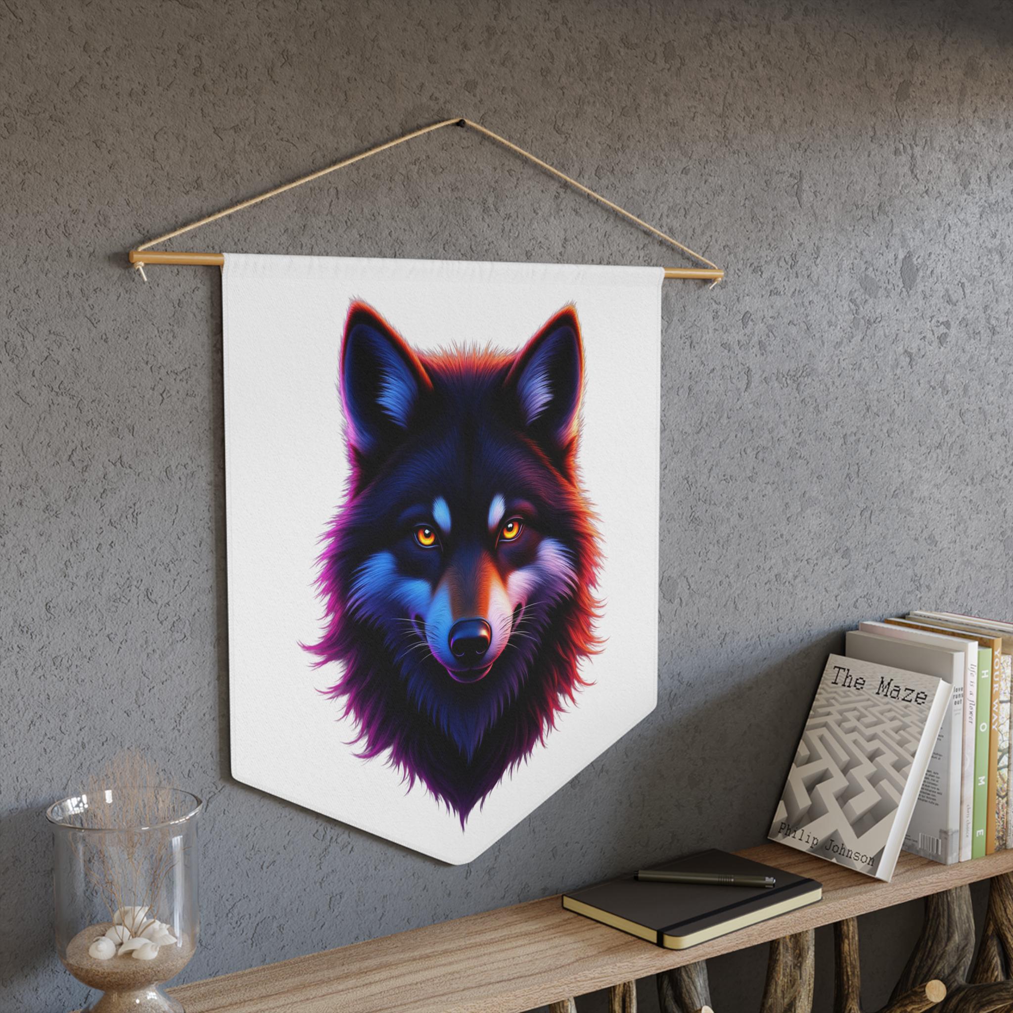 Neon Wolf Desing, Printable Colorful Wild Animal Digital Art (300 DPI ...