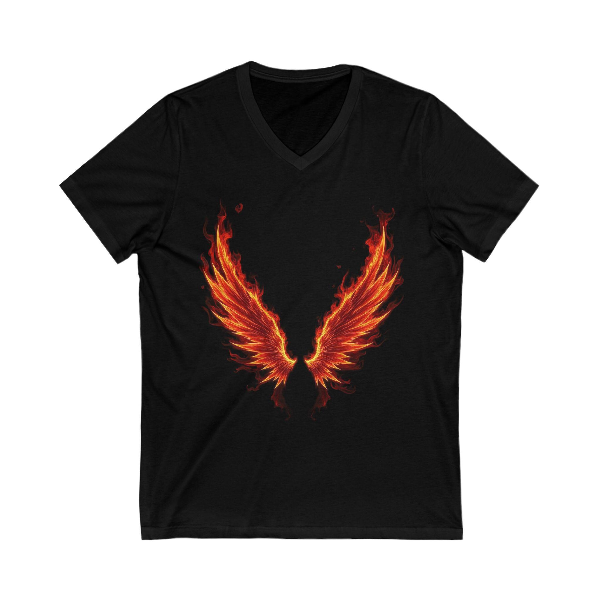 Fire Wings Digital Art - Printable Fiery Angel Wings Design for T ...