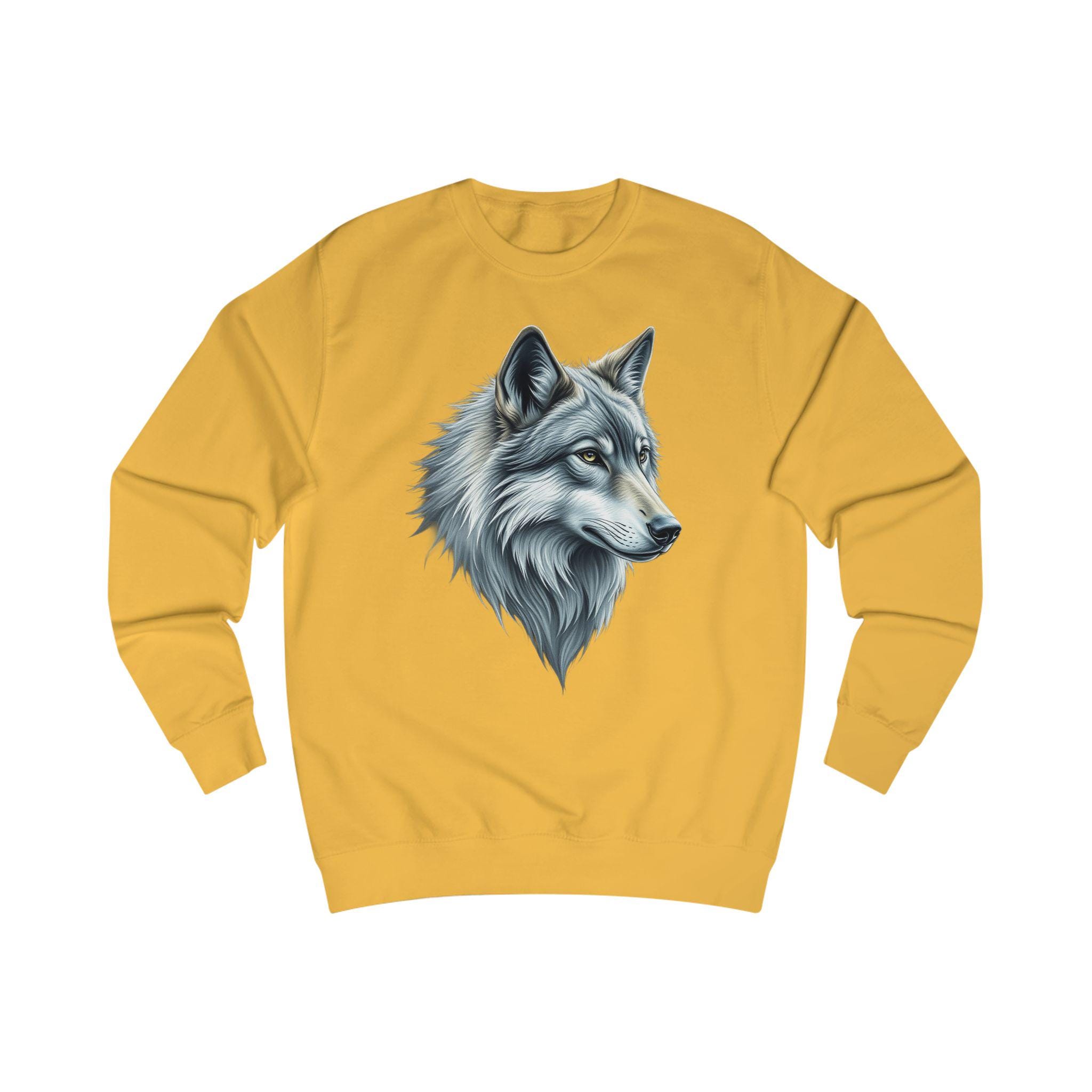 Realistic Wolf Head Desing, Printable Wild Animal Digital Art (300 DPI ...