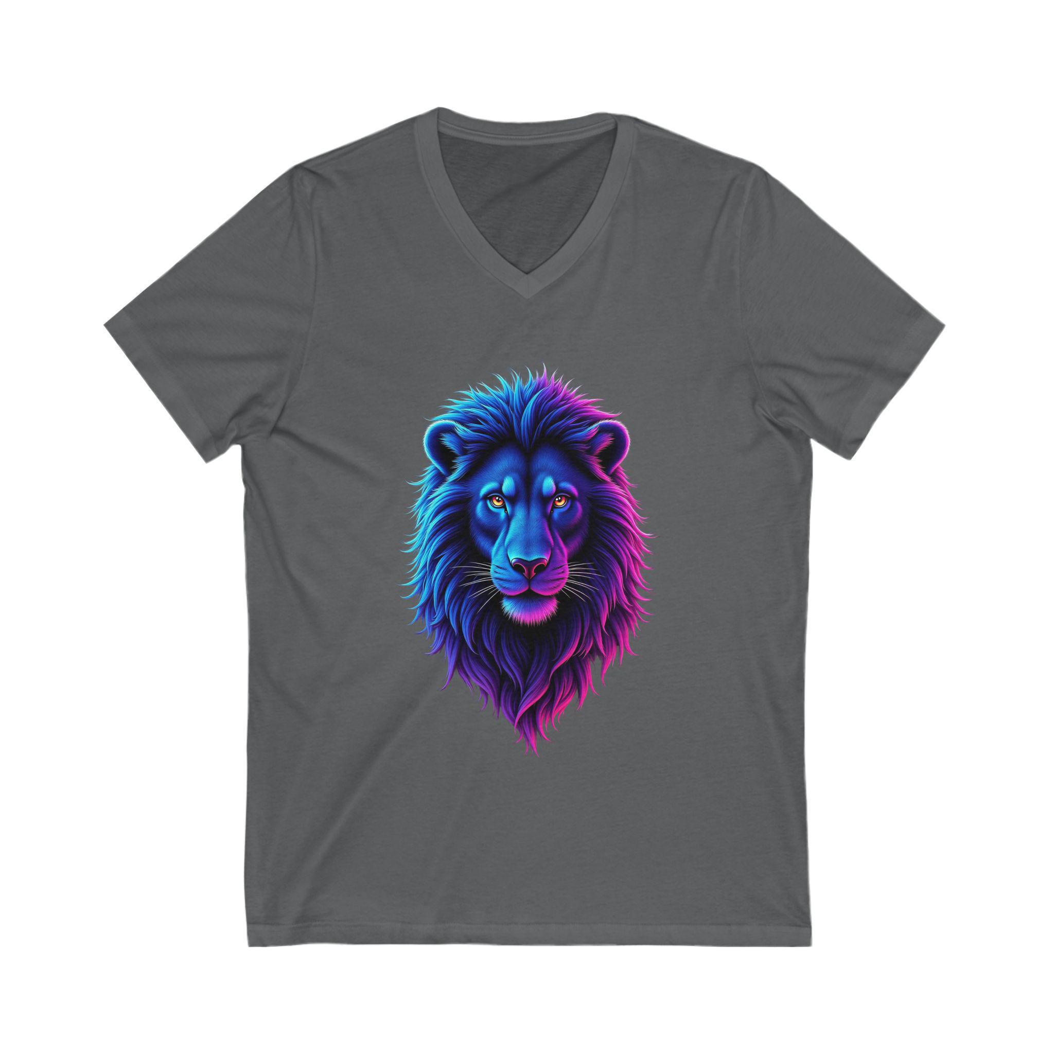 Neon Lion Design, Printable Unique Lion Digital Art ( 300 DPI PNG & JPG ...