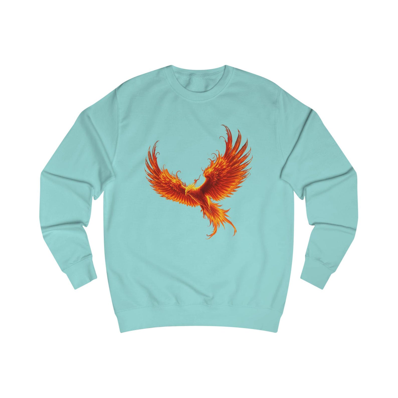 Flaming Phoenix Digital Art - Printable Firebird Design (300 DPI - PNG ...