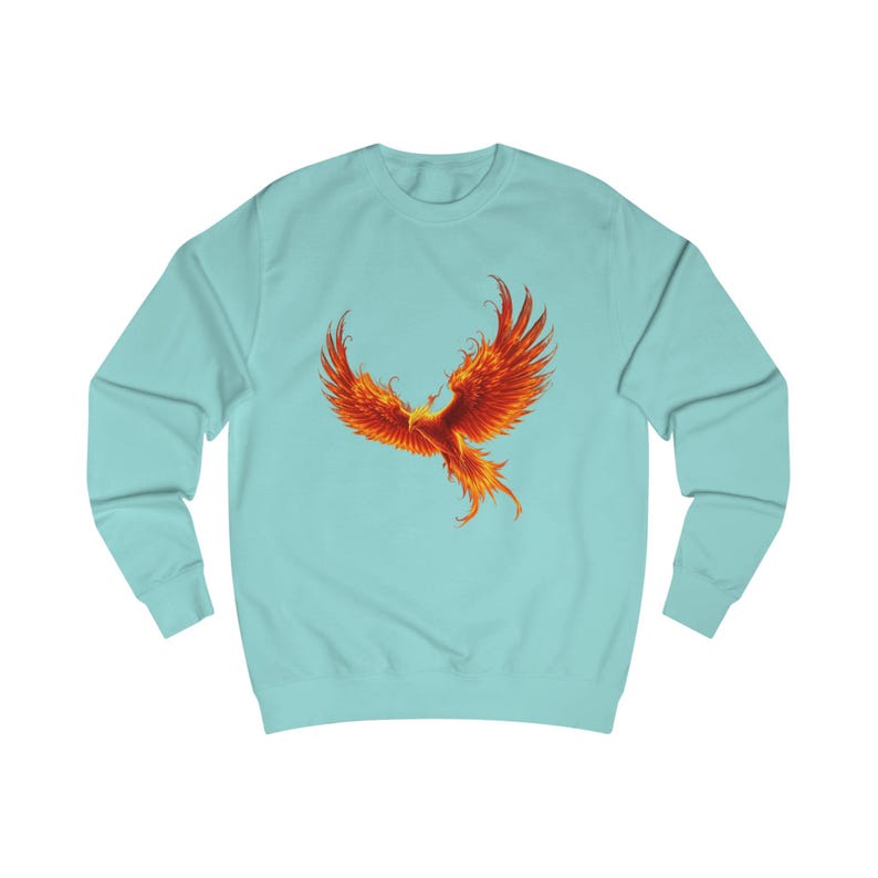 Flaming Phoenix Digital Art - Printable Firebird Design (300 DPI - PNG ...