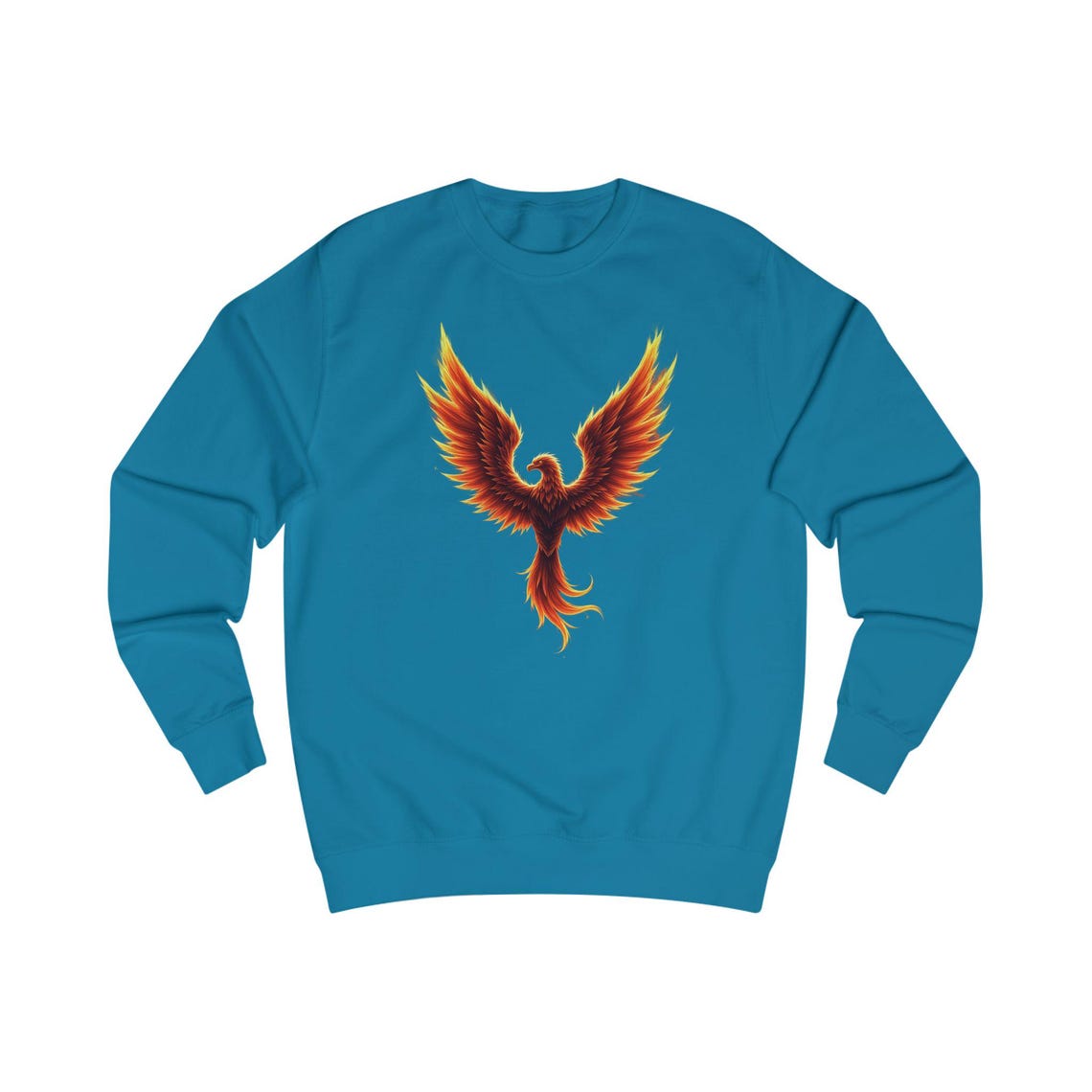Flaming Phoenix Digital Art, Printable Mythical Firebird Design (300 ...