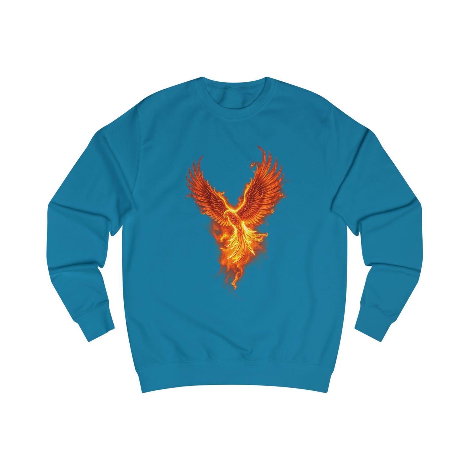 Fiery Phoenix Design - Printable Firebird Digital Art (300 DPI - PNG ...