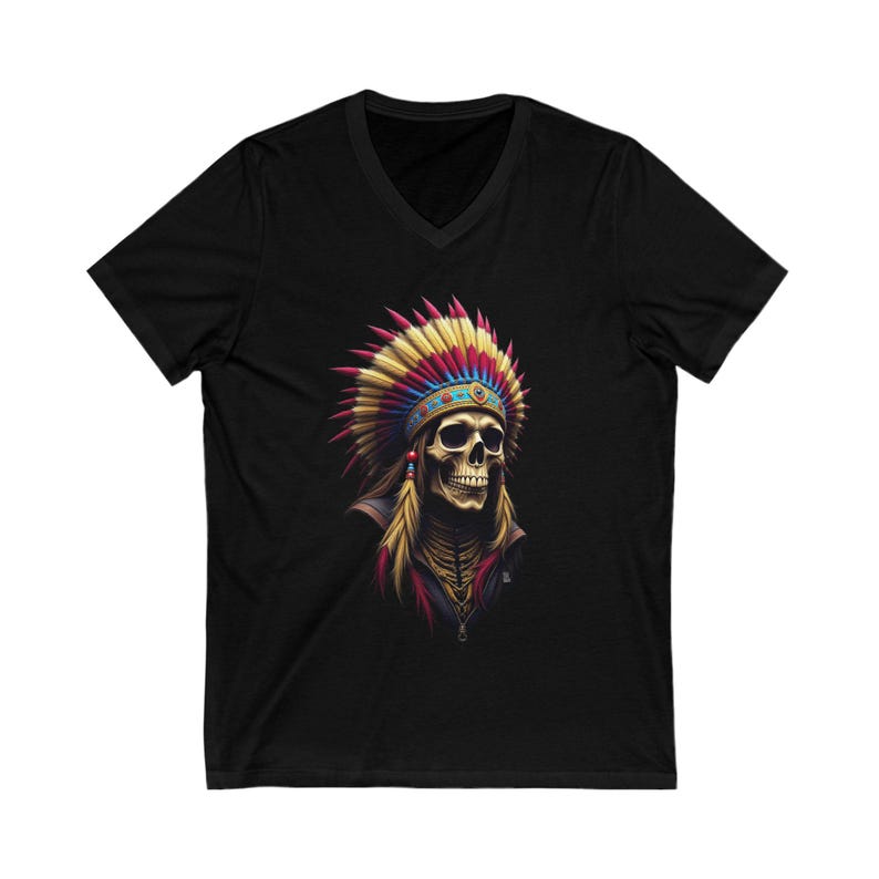 Indian Skull Design - Printable Native American Chief Skull Digital Art ...