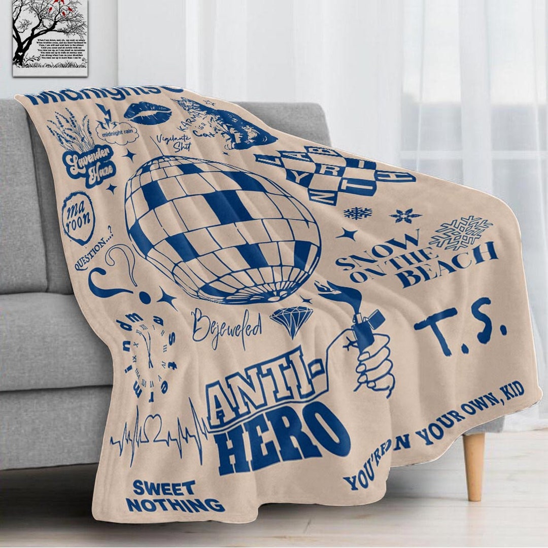 Taylor Eras Tour Swiftie Blanket Vintage Taylor Swift Fleece - Etsy