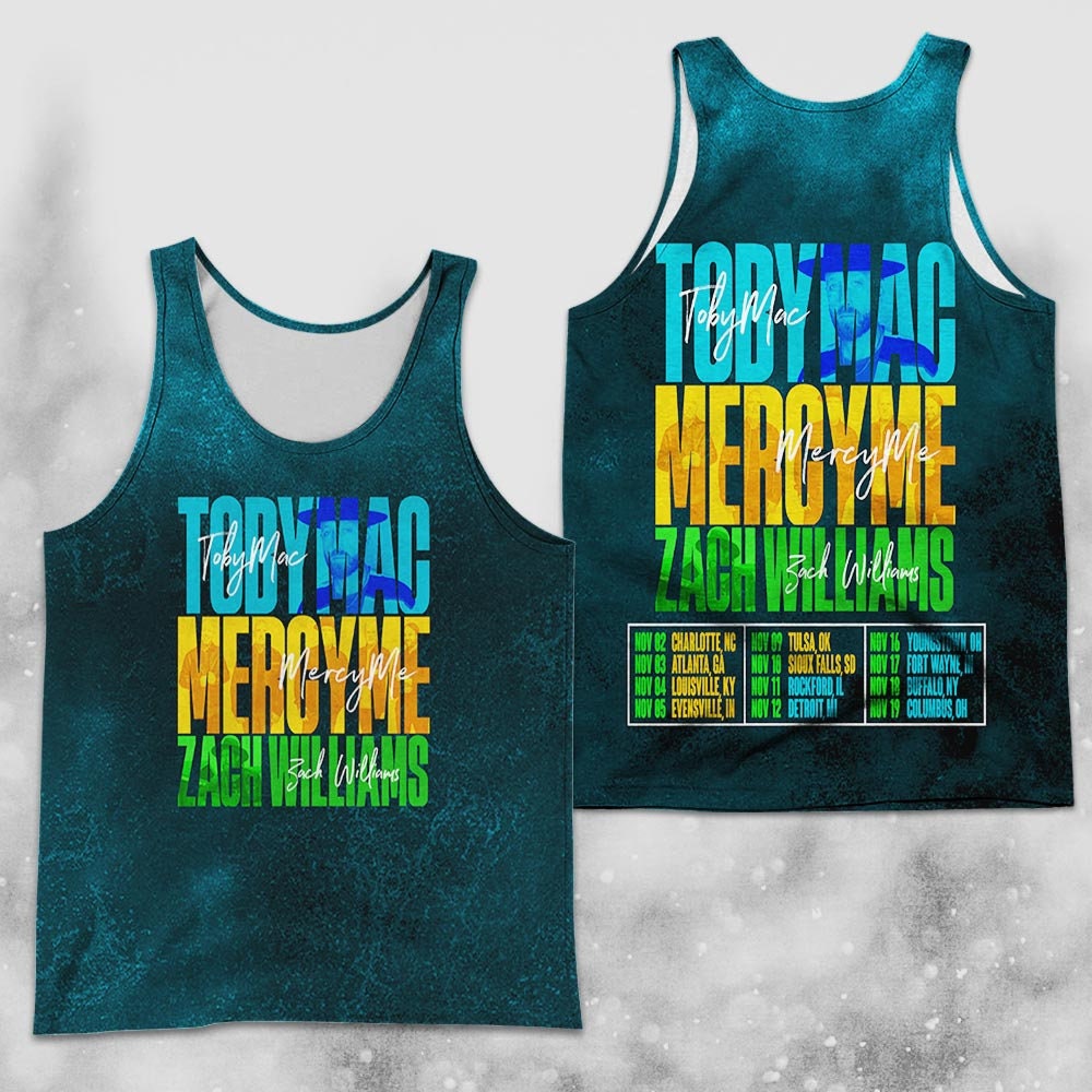 Custom Name TobyMac MercyMe and Zach Williams Tour Music 3D Hoodie sold ...