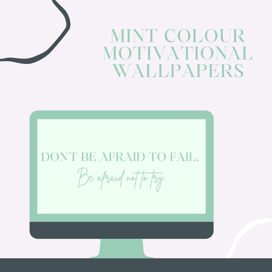 Customizable Mint Desktop Wallpaper Templates Set of 8 Canva Template ...