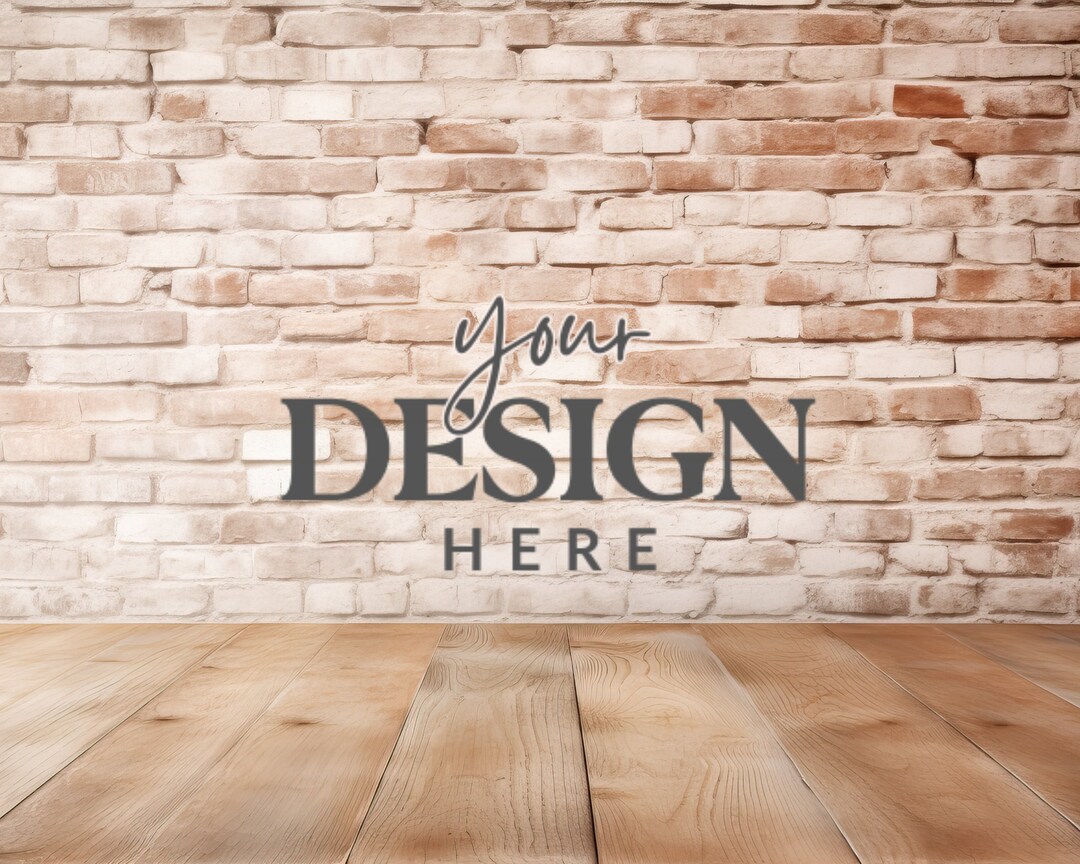 Brick Wall Digital Backdrop Rustic Digital Background Mockup for ...