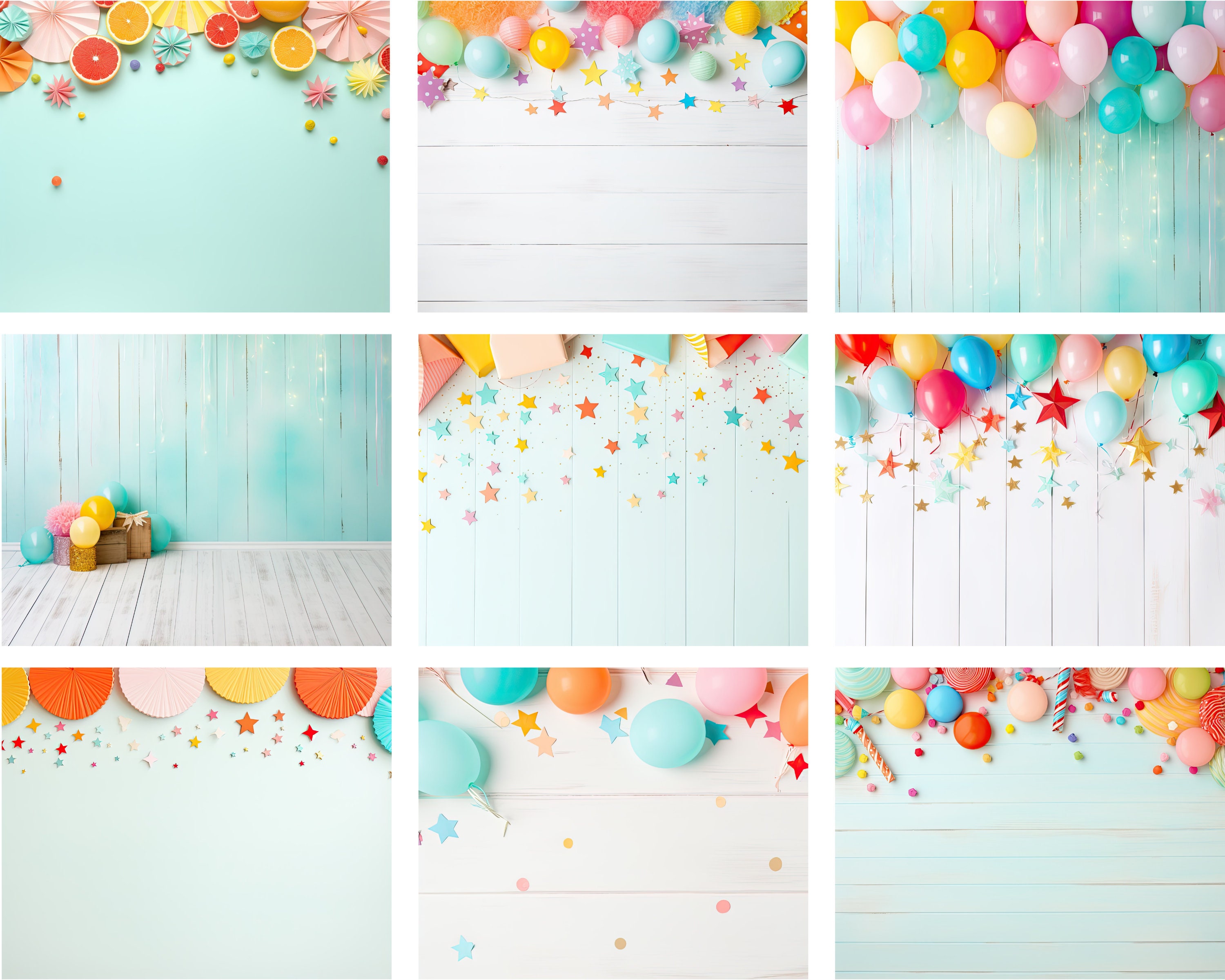 Party Background Stock Photography Bundle Scene Creator Mockups for ...
