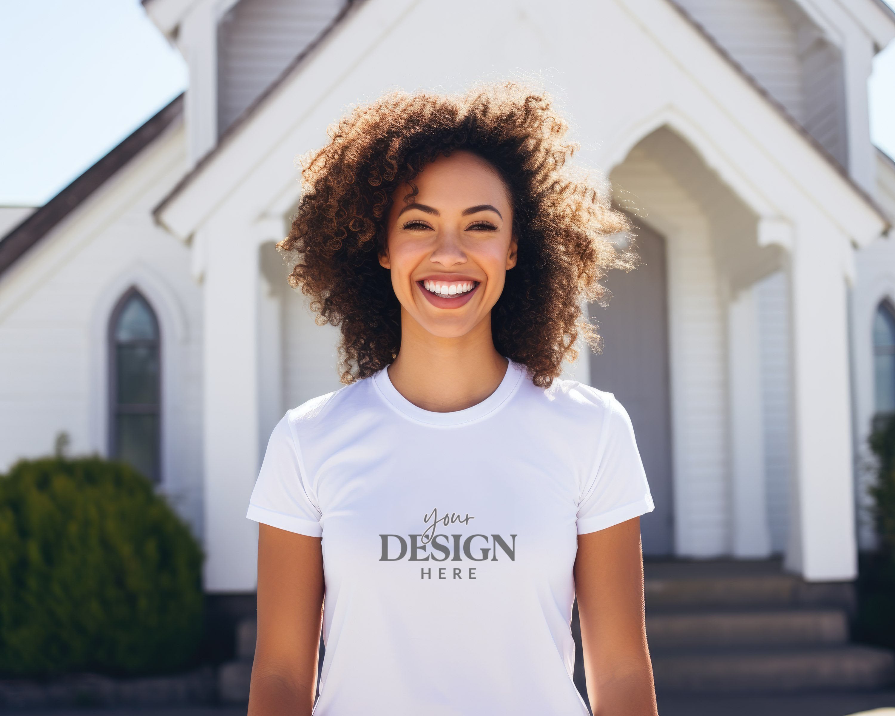 Church Tshirt Mockup White T Shirt Mock up Styled Tee Mock for ...